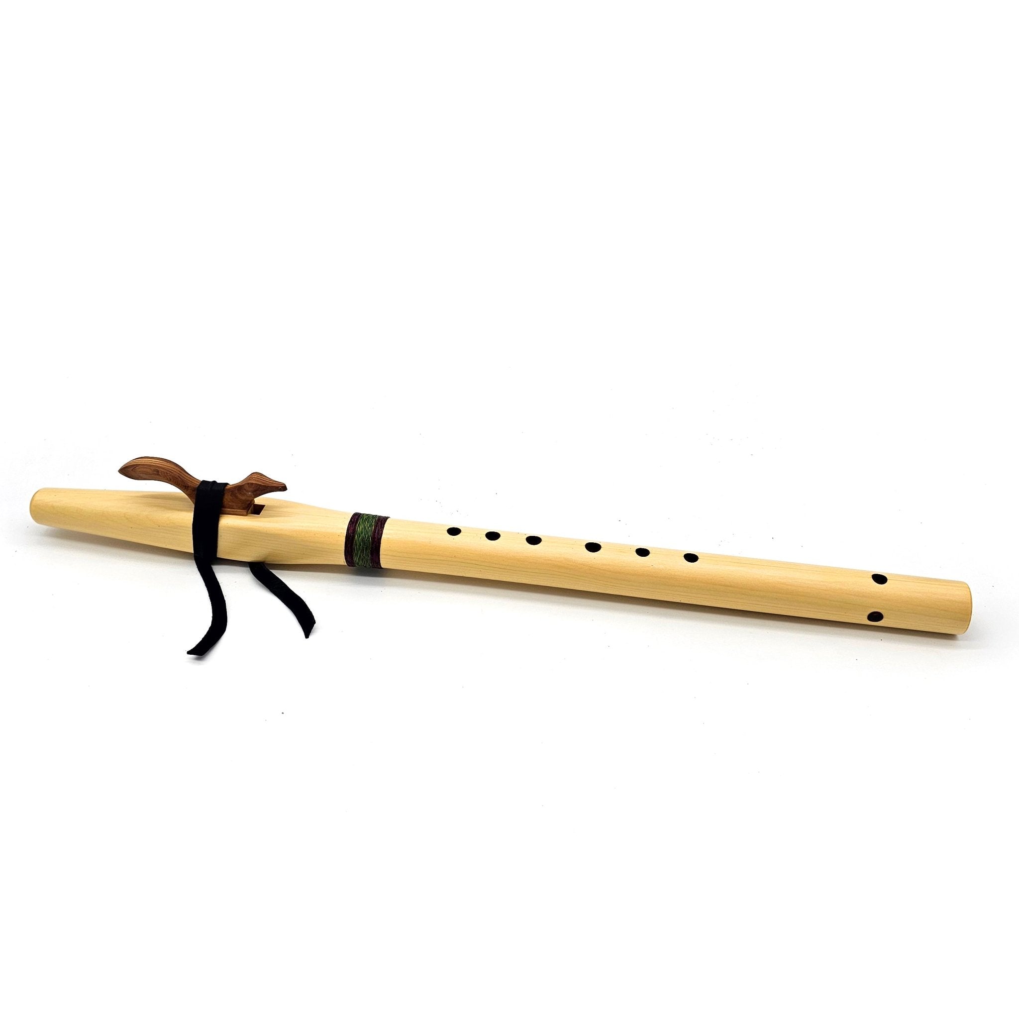 Alaskan cedar Native American style F sharp flute by Stellar Flutes