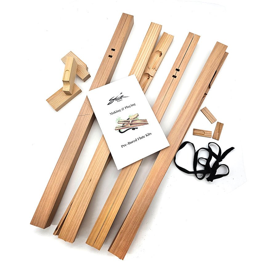Pre Bored Native American Style Flute Making Kit by Stellar Flutes