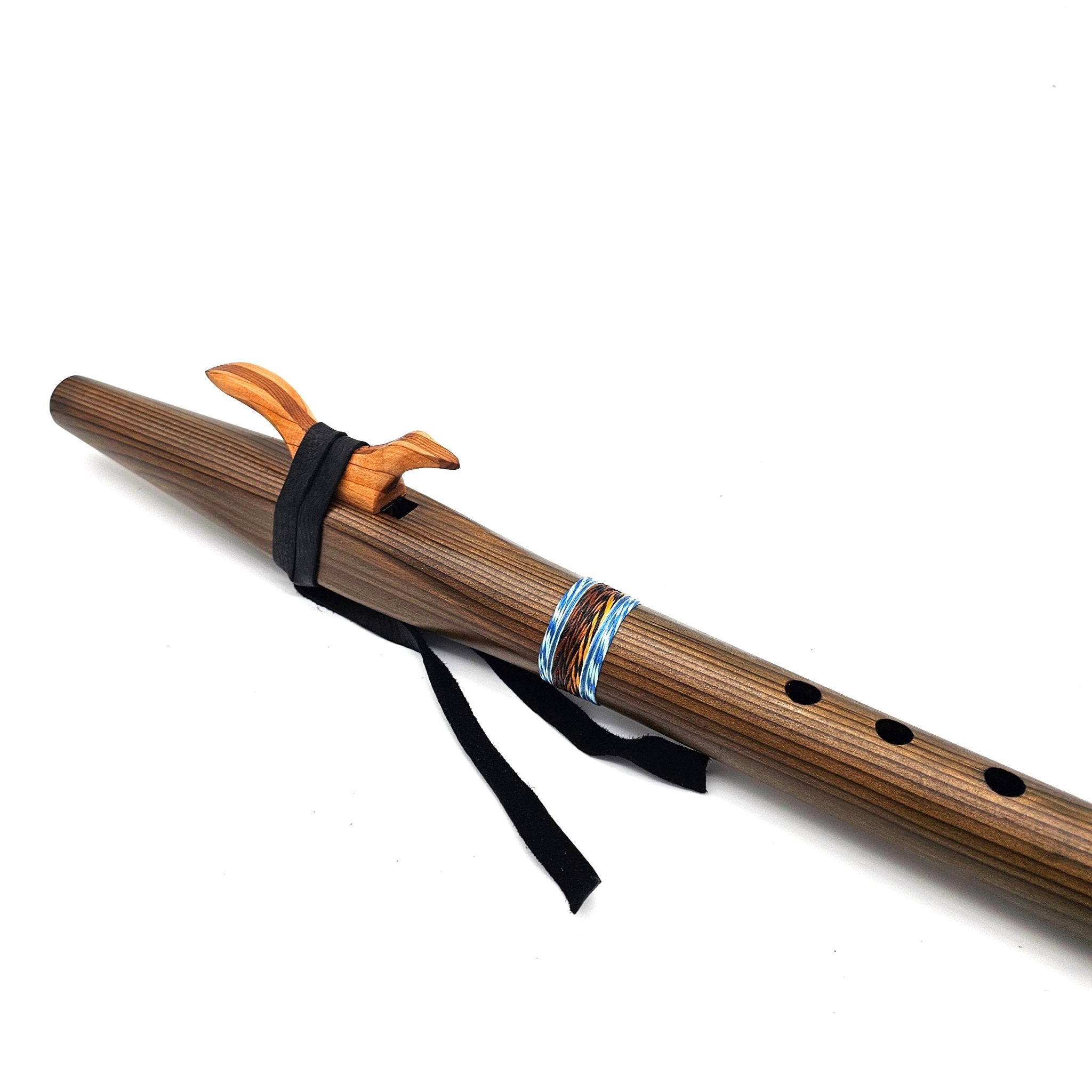 Iron Stained Native American style flute in the key of F Sharp by ...