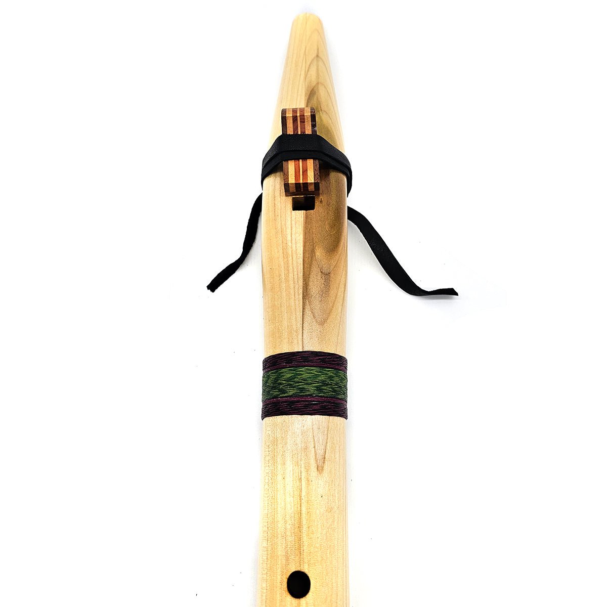 Poplar Native American style bass B flute by Stellar Flutes