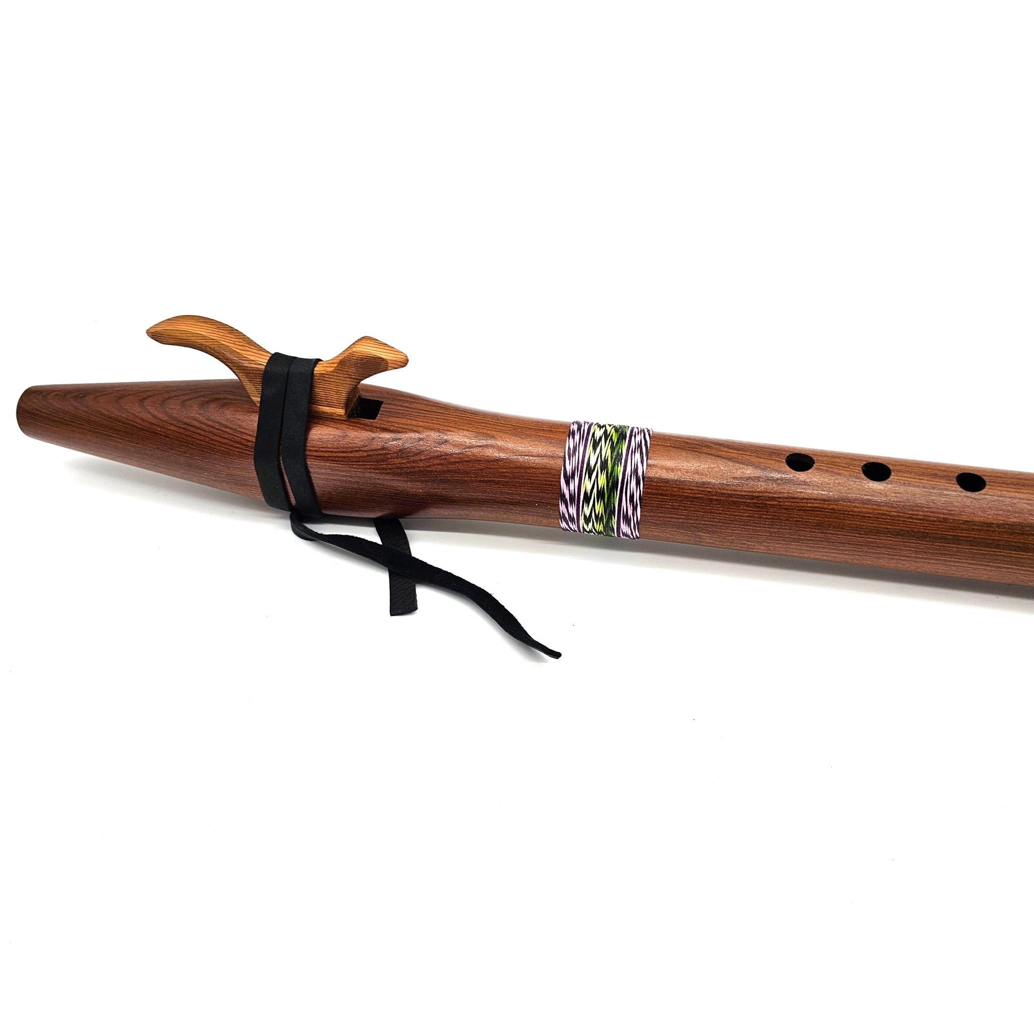 Redwood Native American Style Flute in the key of Bass C by Stellar Flutes